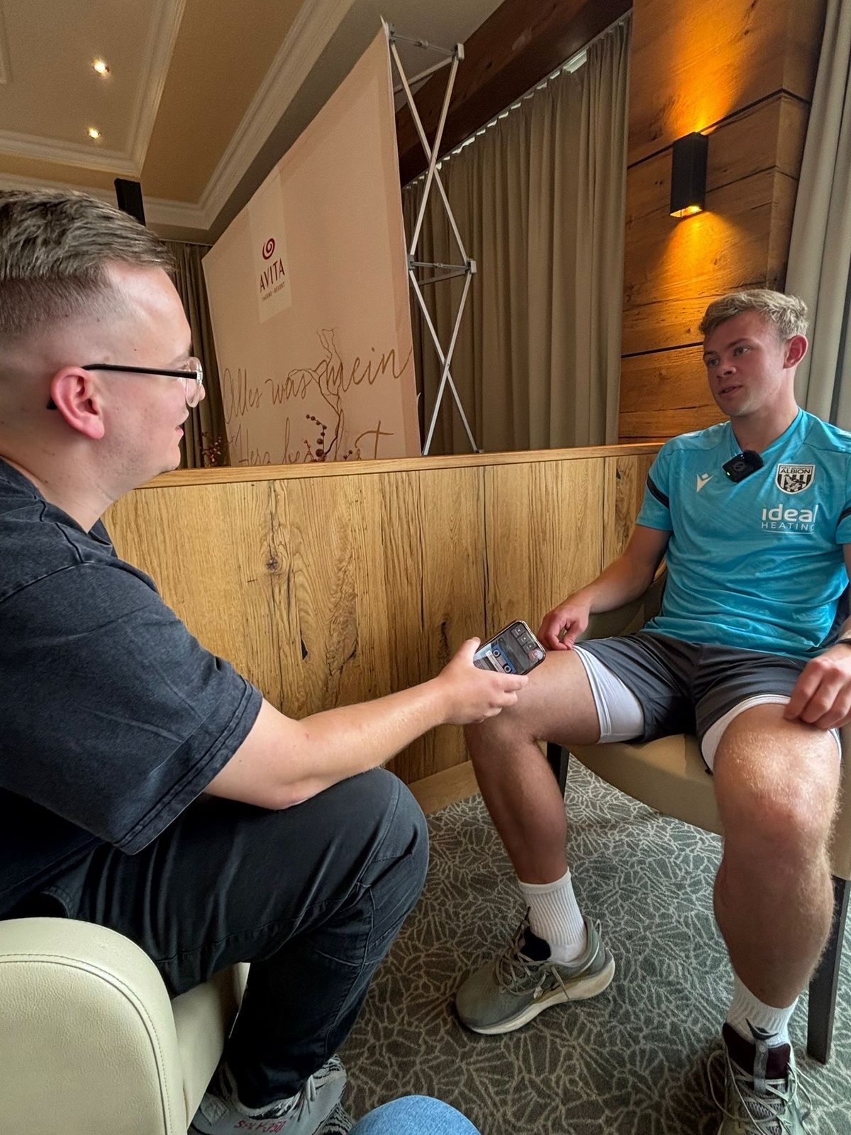 What's it like interviewing eight West Brom squad and staff members in ...