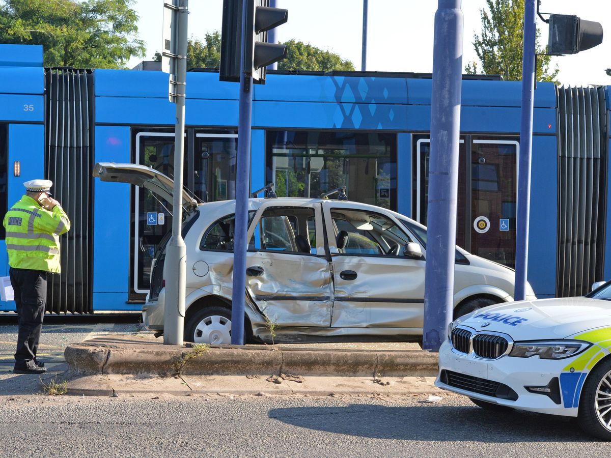 Pregnant teenager in life-threatening condition as car and tram crash ...