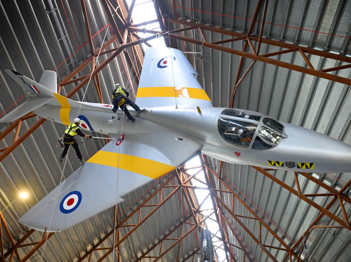 Jet wash! Aircraft get New Year polish at RAF Museum Cosford - with ...