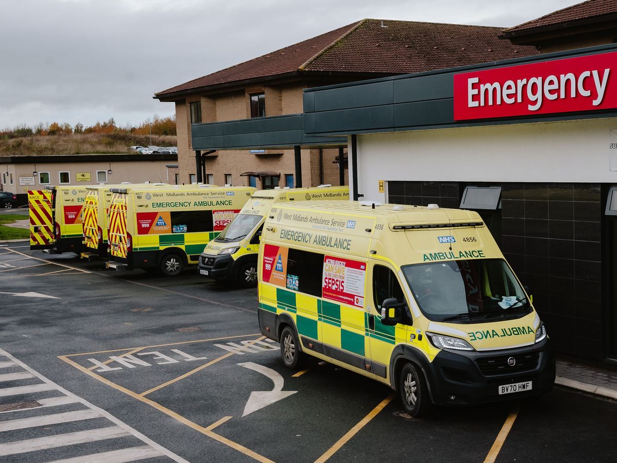 Ambulances queue for 1,800 hours in one month outside Shropshire A&Es ...