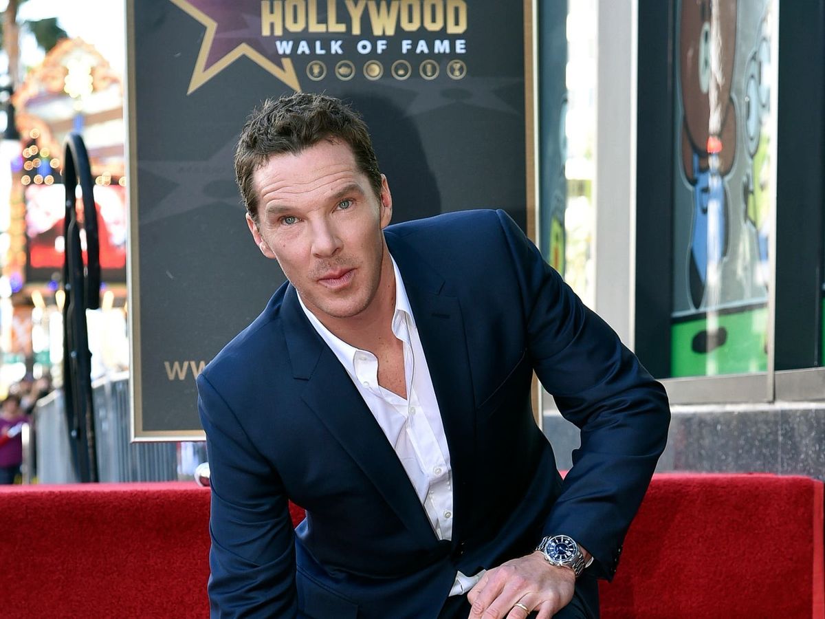Benedict Cumberbatch thanks wife and children as he receives Walk of ...