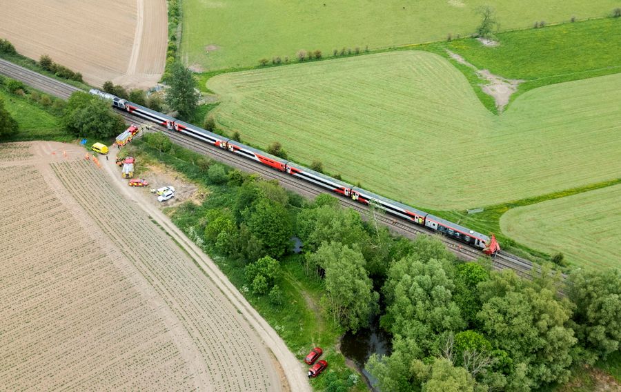 New photos of train which crashed into tractor trailer near Leominster ...