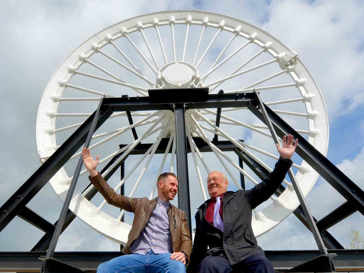 Historic mining wheel returned for war and pitmen memorial off A34 ...