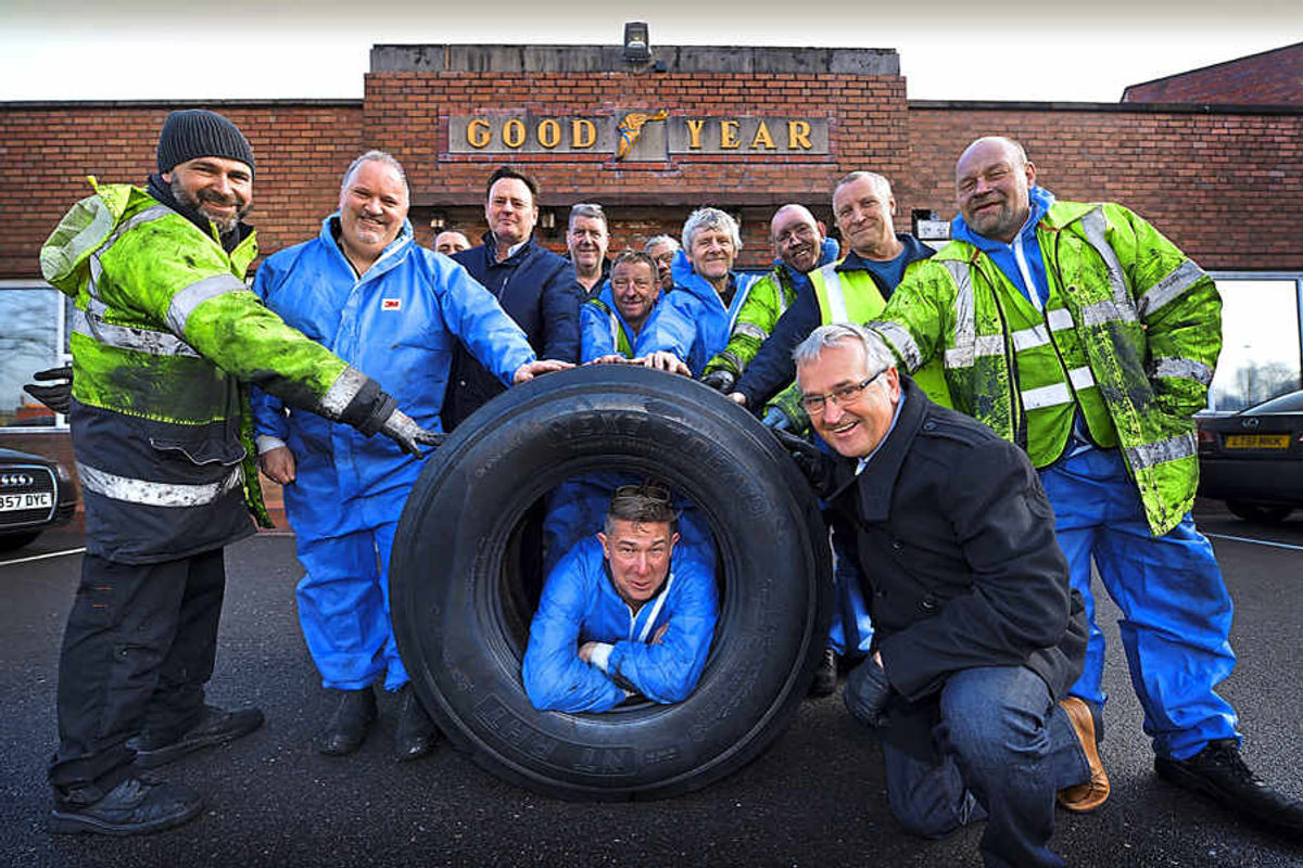Goodyear workers give send-off in last staff photograph inside ...