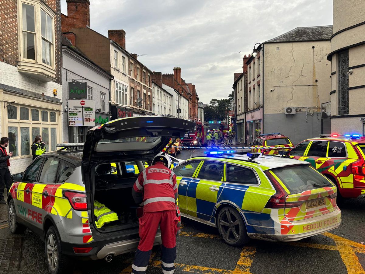 Multiple emergency services at the scene of Welshpool incident ...