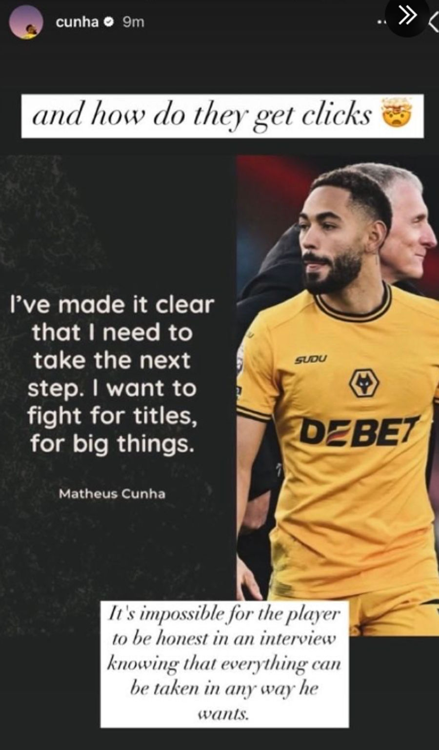 Matheus Cunha fires back with response following Wolves criticism | Express & Star
