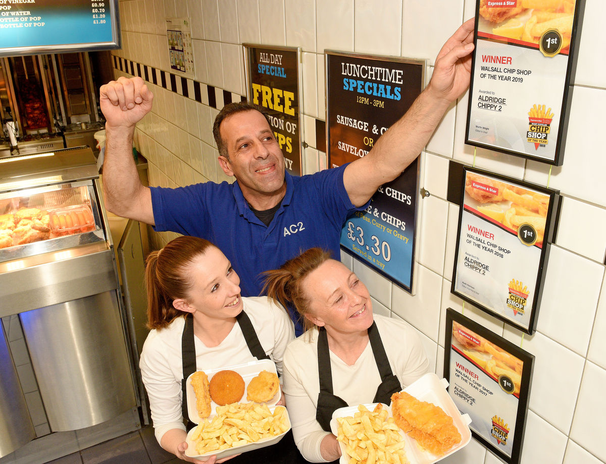 Chip, chip, hooray! Third win in a row for Walsall chip shop | Express ...