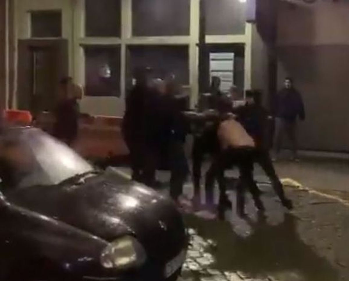 Wolves fan arrested over Porto violence with Belgian hooligans ...