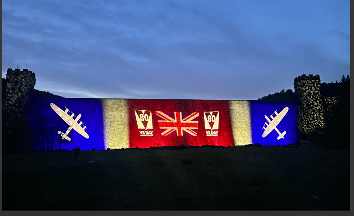 Severn Trent lights up Derwent Dam in red, white and blue to honour ...
