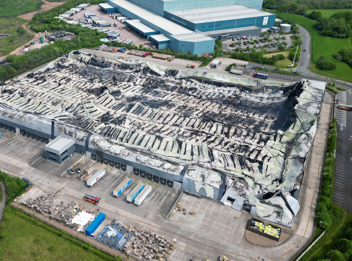 Watch: New images show destruction caused by huge Cannock blaze as fire ...