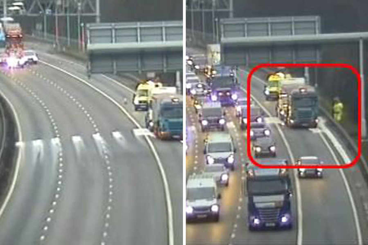 Spilled milk leaves drivers upset as M6 tanker crash causes delays | Express & Star