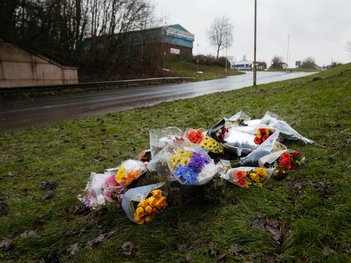Flowers and tributes left after New Year's Day crash in Telford claims ...