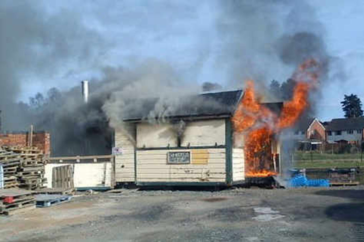 Arson theory after former Oswestry signal box fire | Shropshire Star