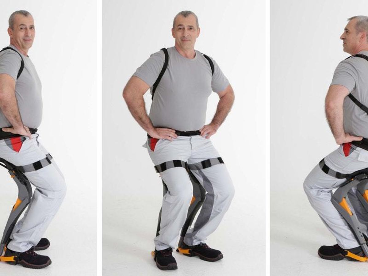 Chairless Chair: A wearable device that will let you sit anywhere you ...