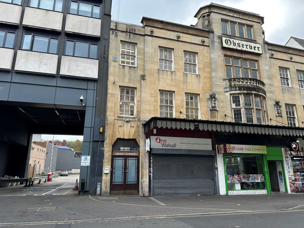 Walsall town centre office with potential for redevelopment set to go ...