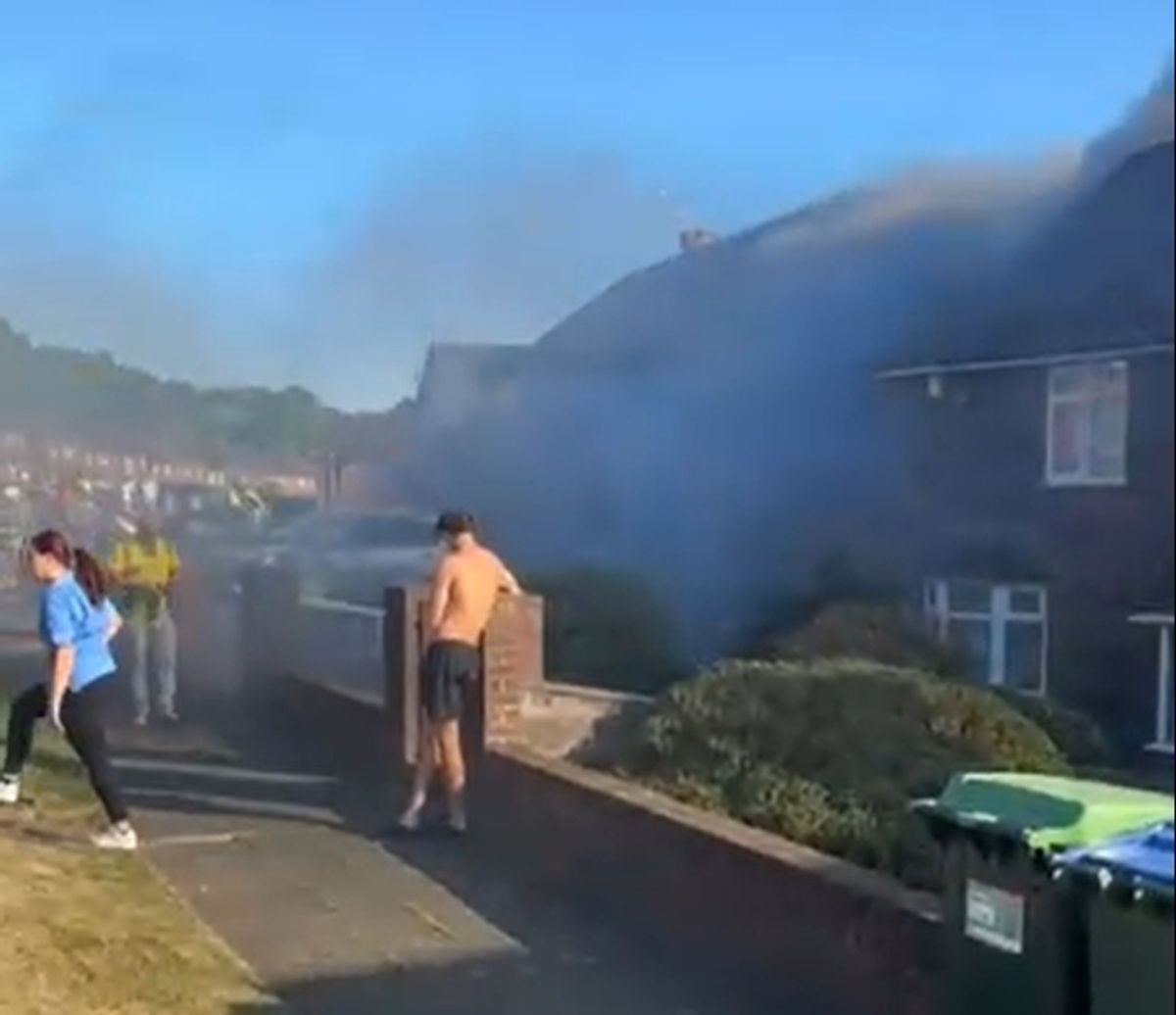 Watch: Smoke pours through windows and doors as Rowley Regis house ...