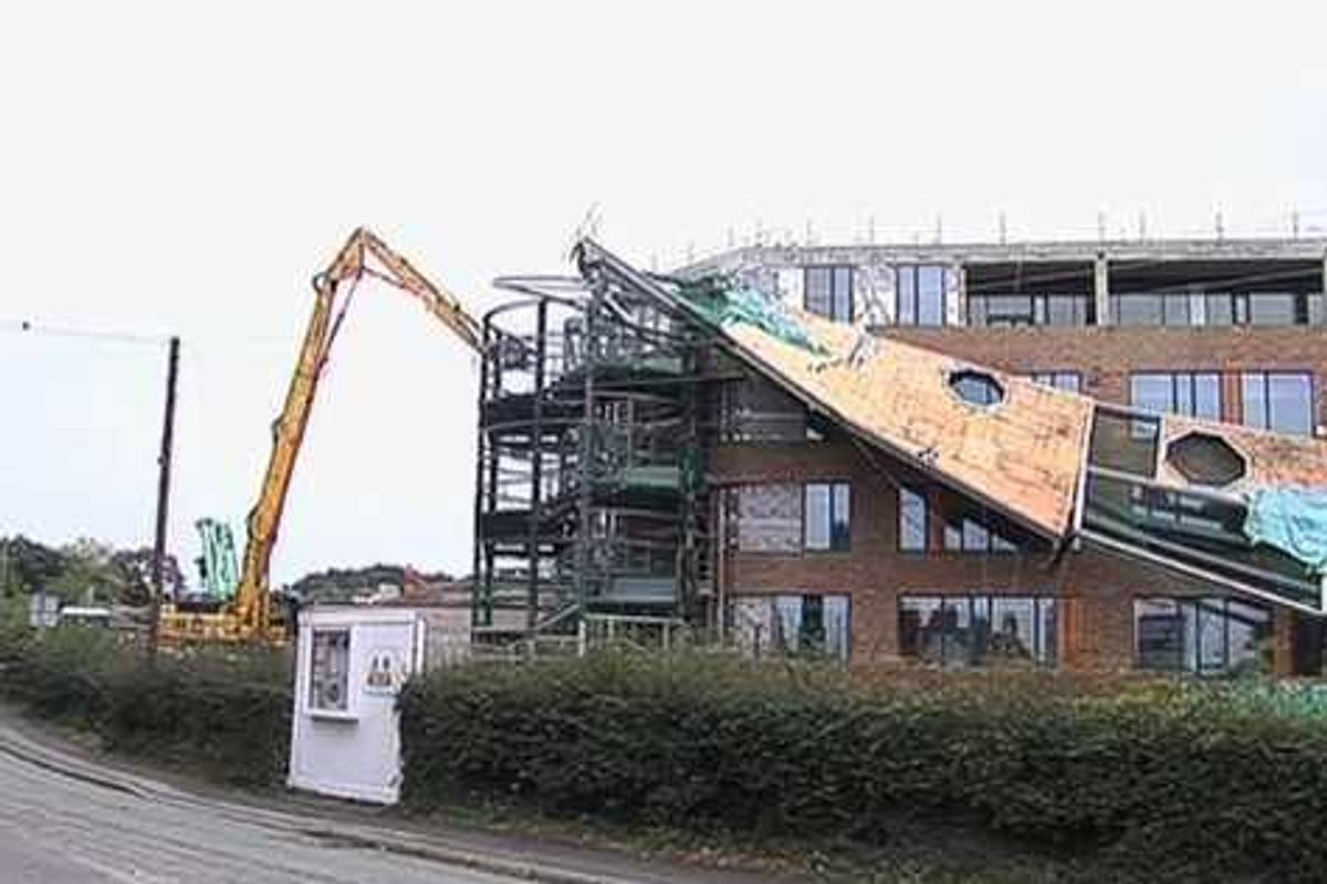 Clean-up continues after roof collapse at Abraham Darby Academy ...