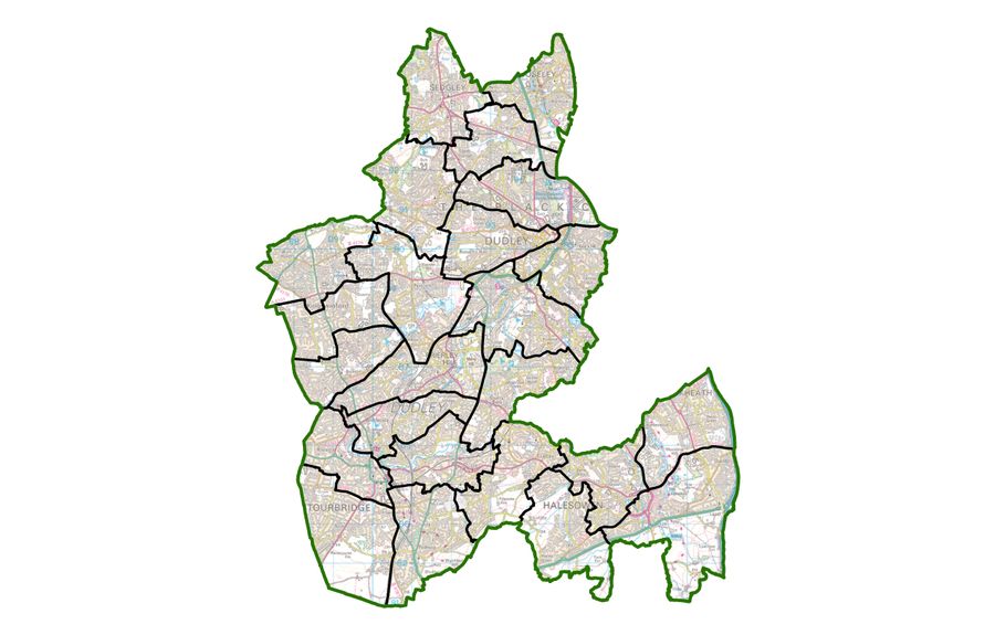 Political map of Dudley redrawn as areas switch wards and other wards ...