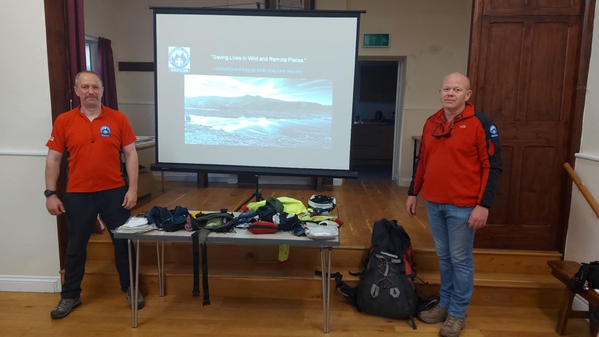 'We learned about Brecon Mountain Rescue Team and wished them well in ...