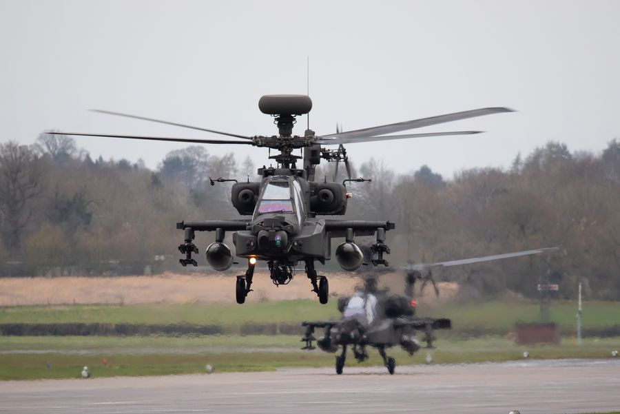 In pictures: Shropshire base says farewell to Apache helicopters on ...