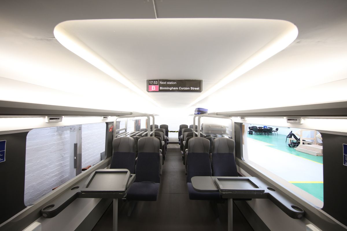 West Midlands HS2: Video shows HS2 life-size model carriage with more ...