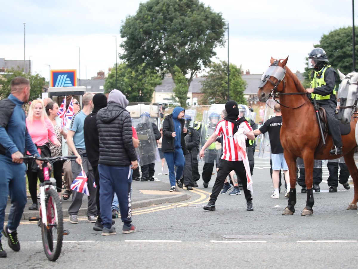 Rioters target mosque in Sunderland following protest linked to ...