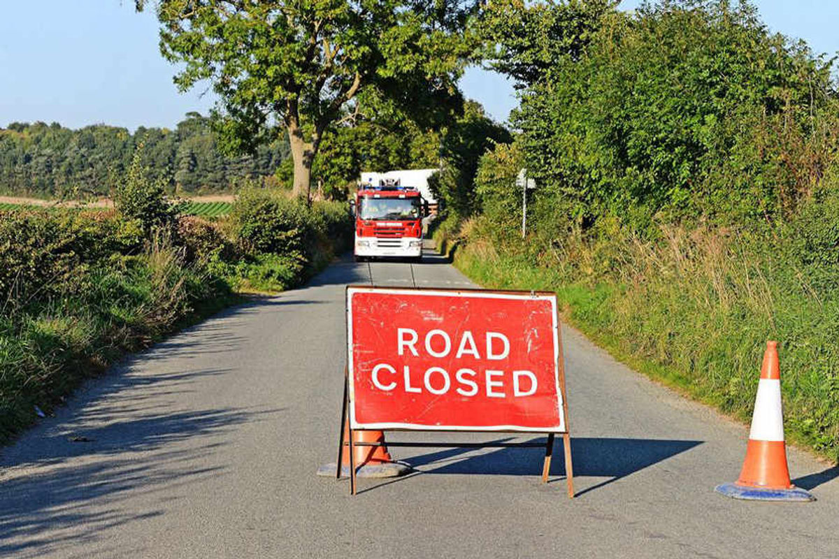 Two injured and A458 closed near Bridgnorth after lorry and two cars ...