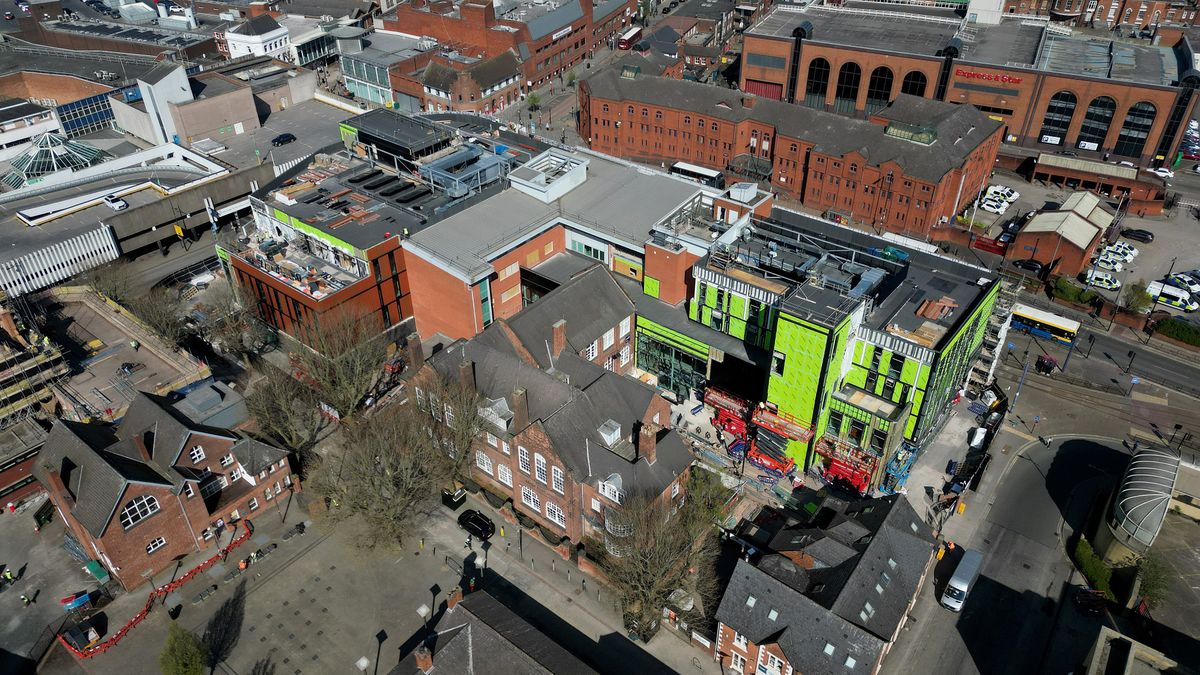 WATCH: Drone footage shows Wolverhampton’s new City Learning Quarter ...