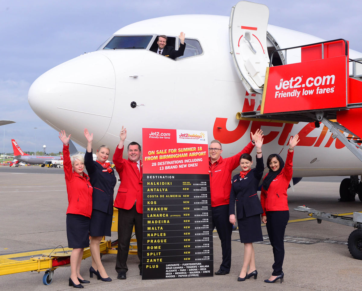 Jet2.com and Jet2holidays spreads its wings in Birmingham after flying ...