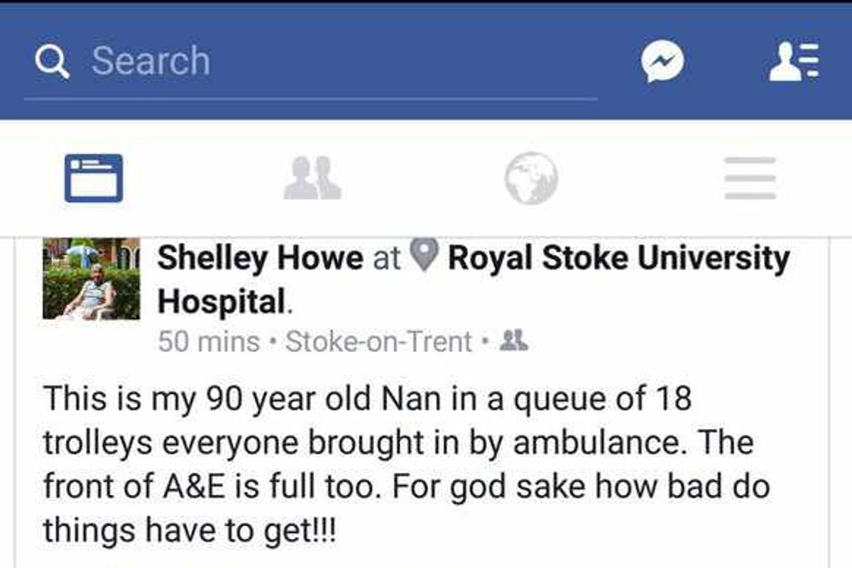 How bad does it have to get? Gran left for hours on trolley in hospital ...