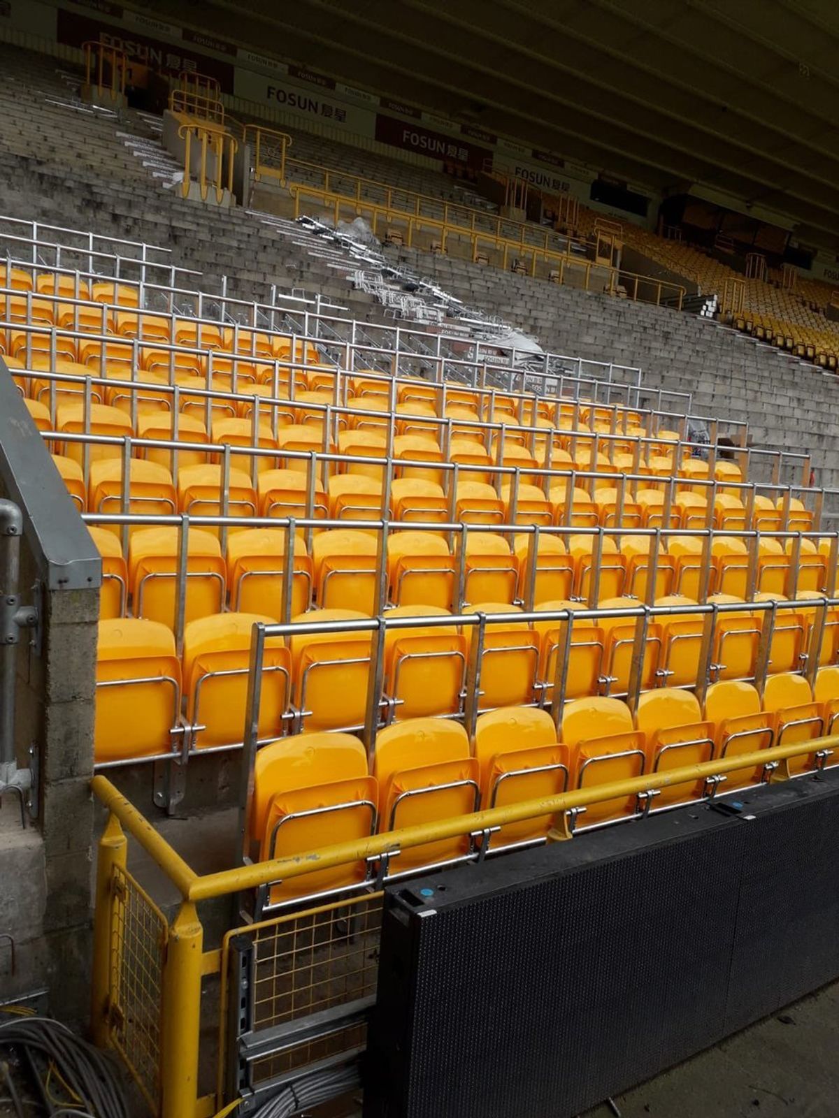 First glimpse of Wolves' new railed seating at Molineux | Express & Star