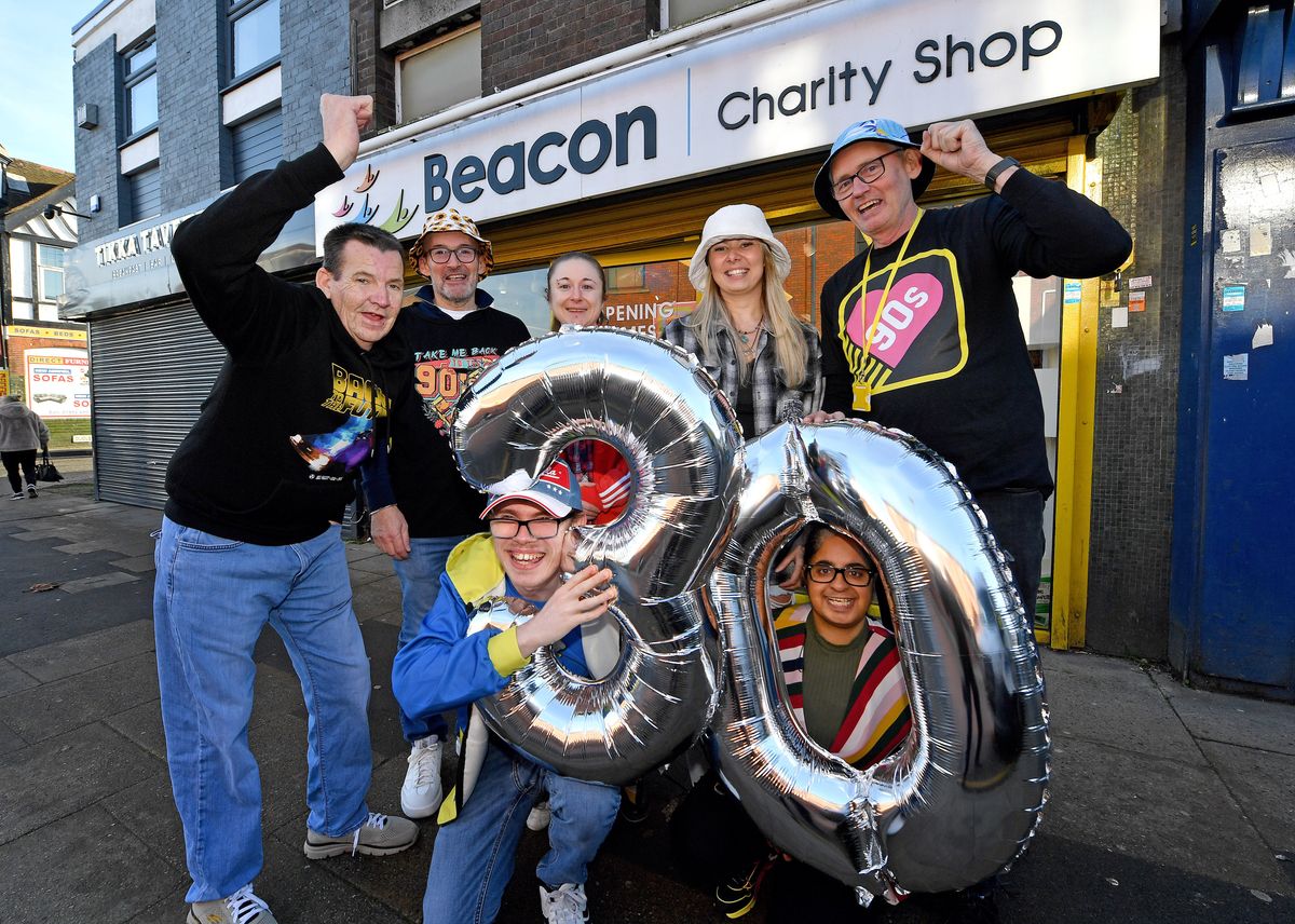Staff take a trip back to the 1990s to celebrate anniversary of Bilston ...