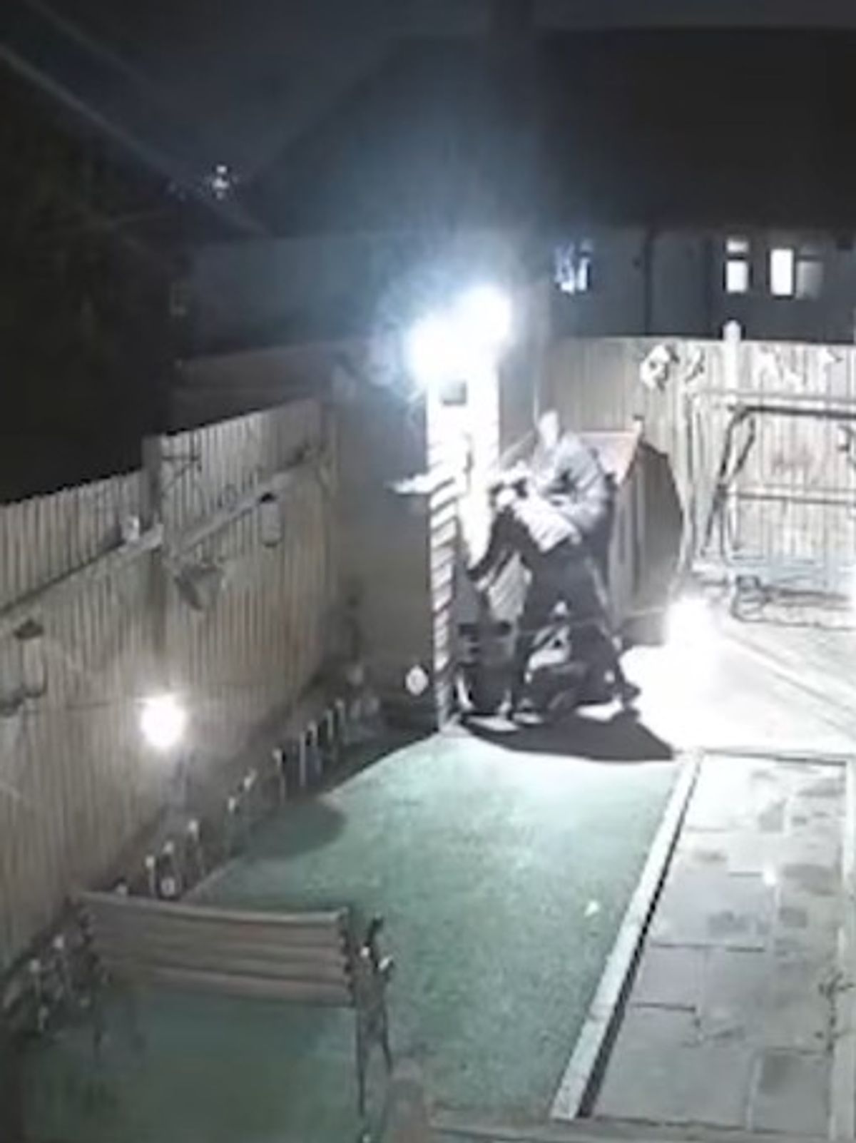 Watch: Gang of thieves steal £12,000 e-bike from a shed in Stourbridge after ripping door open ...