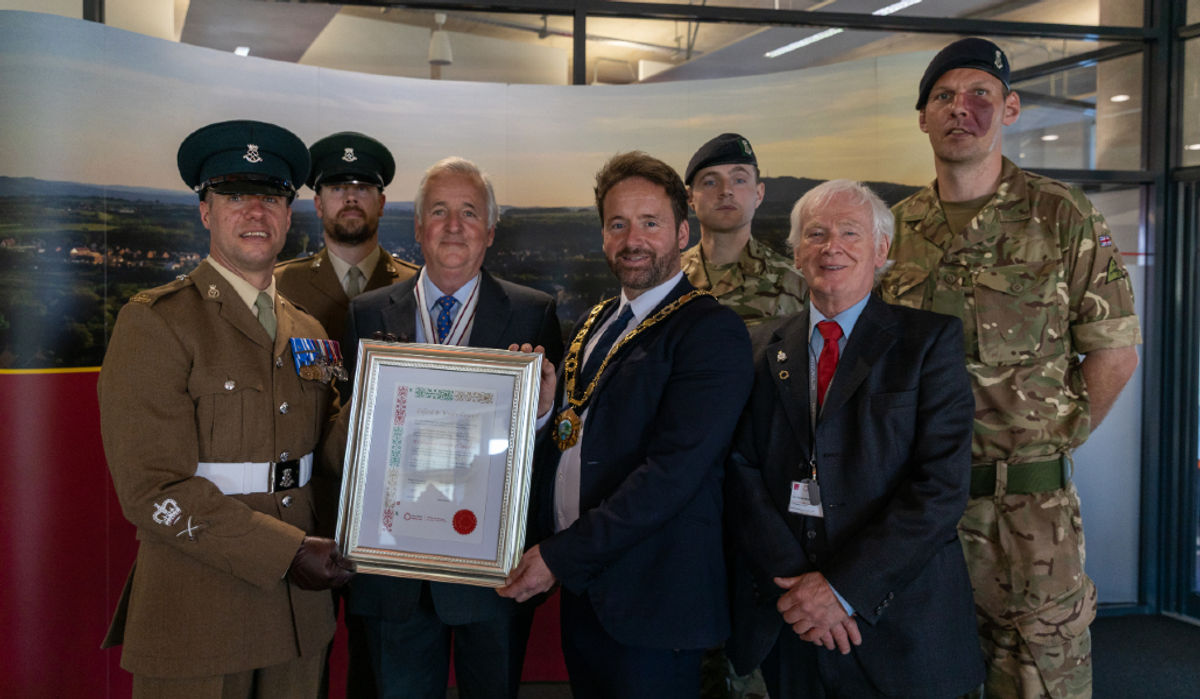 Telford army regiment awarded 'Freedom of the Borough' in recognition ...