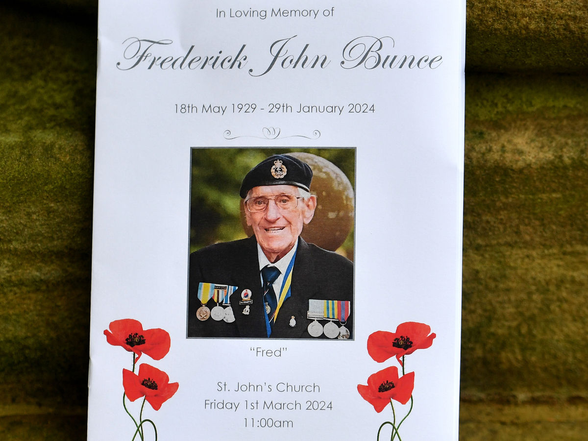 British Legion and Armed Forces members turn out for funeral of ...