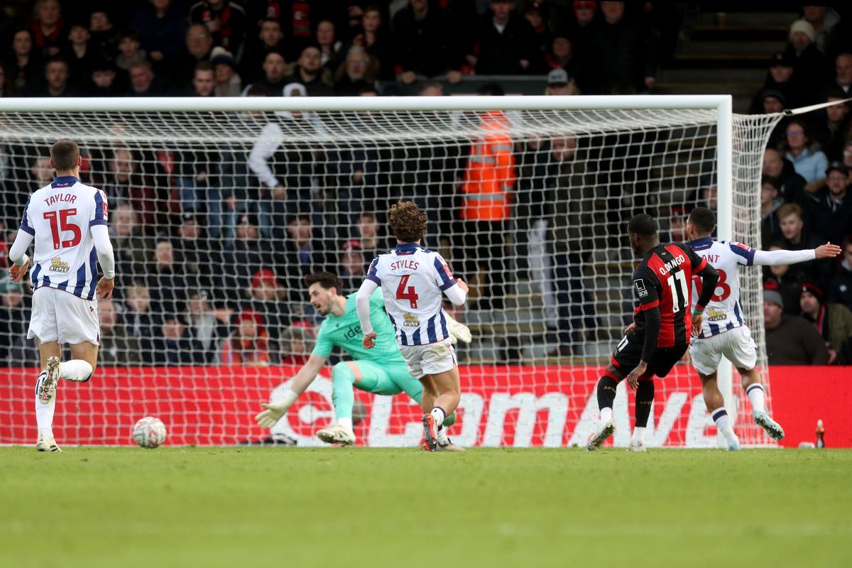 Bournemouth 5 West Brom 1: Albion crash out of FA Cup after Cherries ...