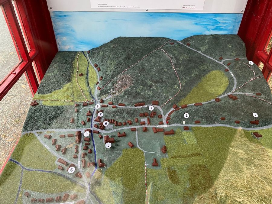 Church Stretton villagers turns phone box into one of the UK's smallest ...