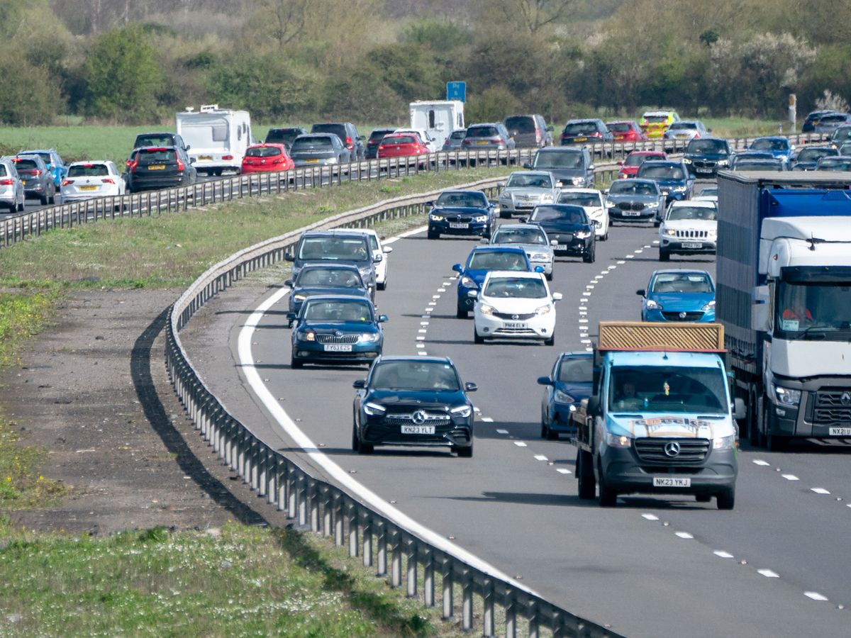 Four miles of congestion after multi-vehicle crash closes lanes on M6 near Great Barr | Express ...