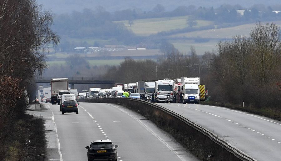 Five vehicle crash involving HGV closes A5 towards Shrewsbury ...