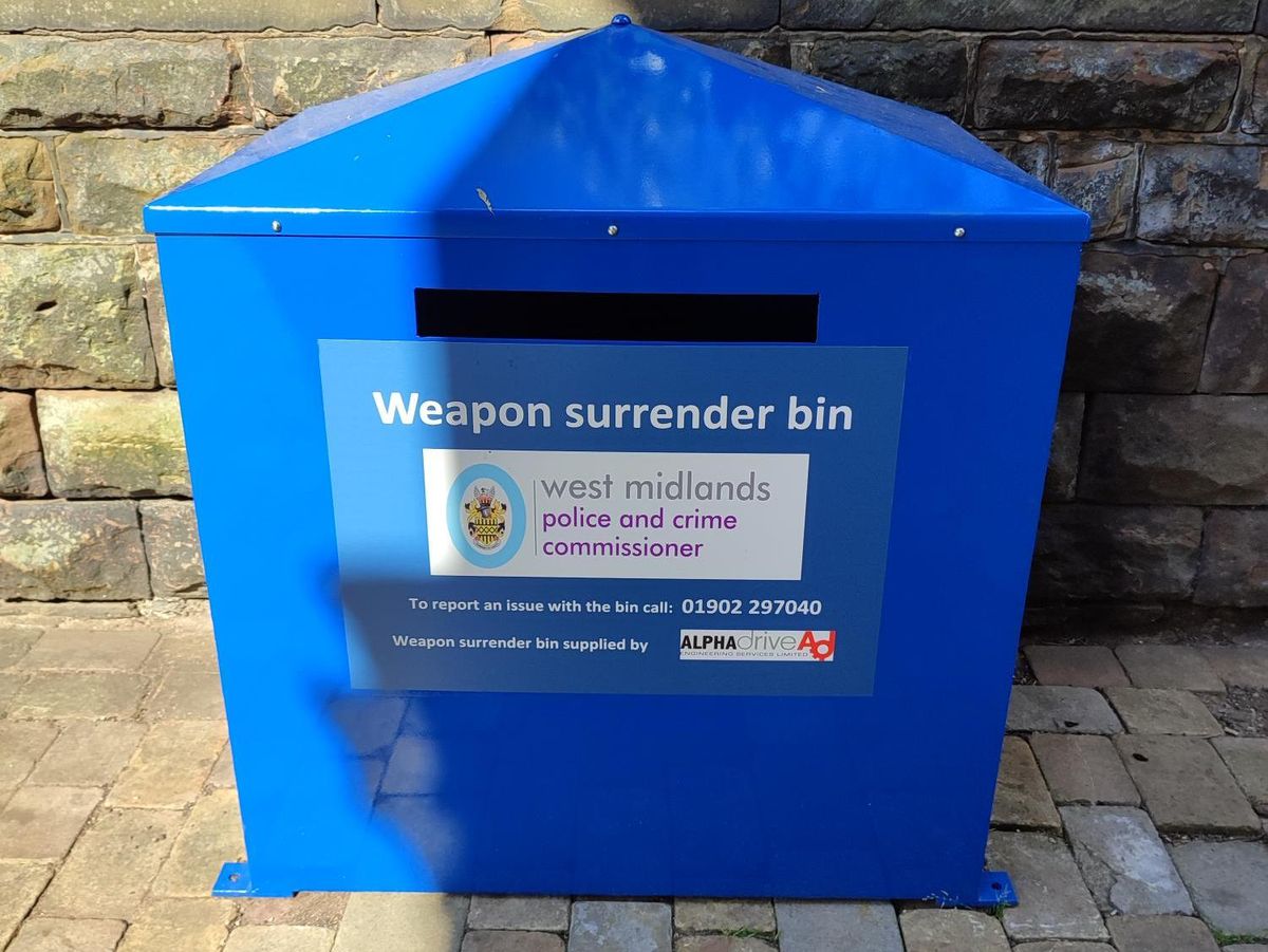 New weapon surrender bin installed in Wolverhampton | Express & Star