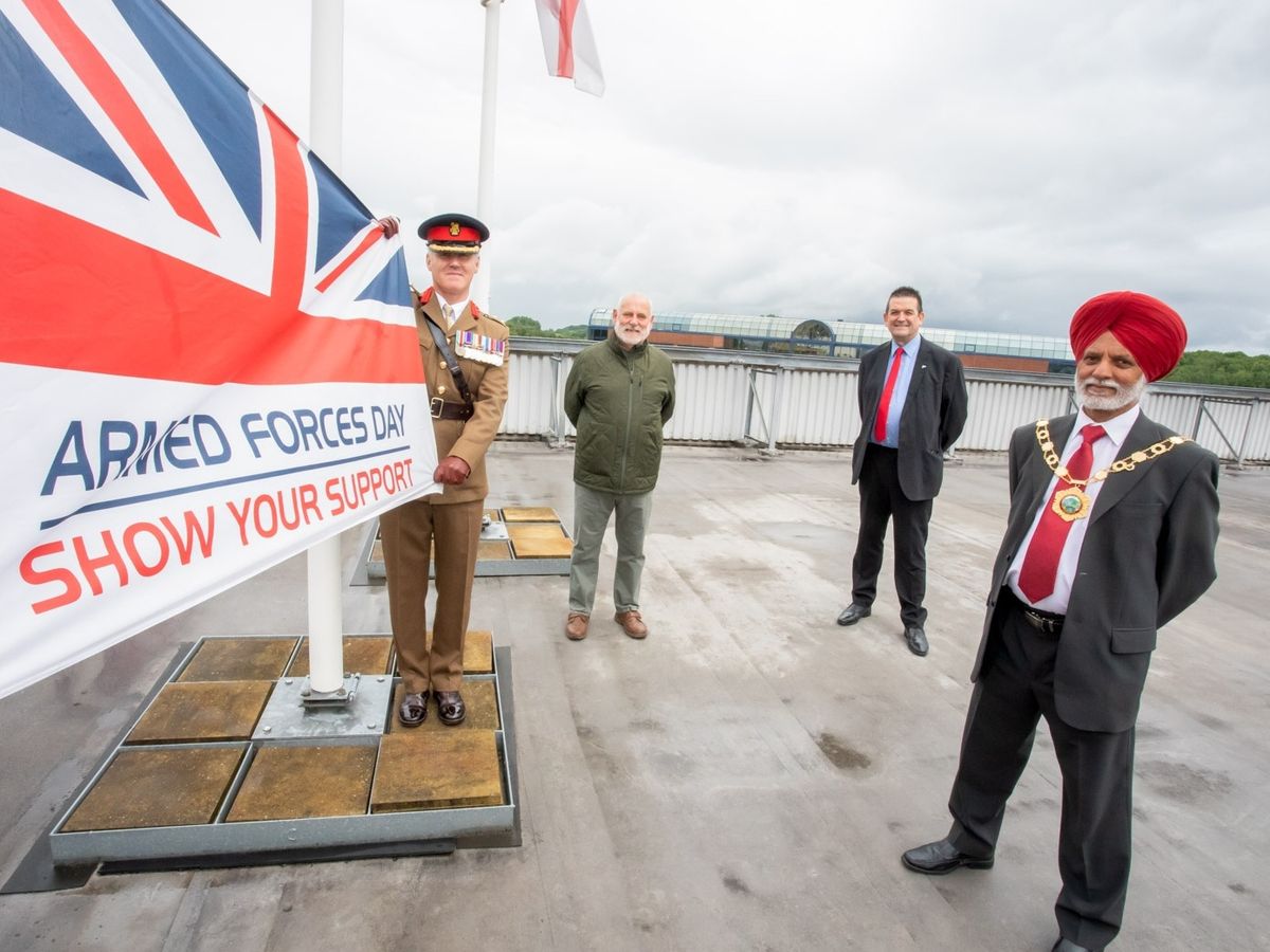 Telford council raises Armed Forces flag | Shropshire Star
