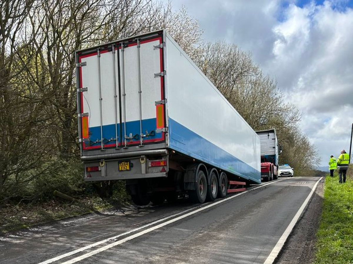 Lorry loses trailer on cross-country A-road | Shropshire Star