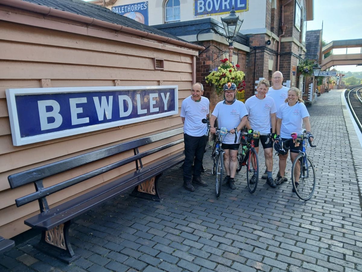 Cycling for steam: Enthusiasts ride 125 miles to keep heritage loco on ...