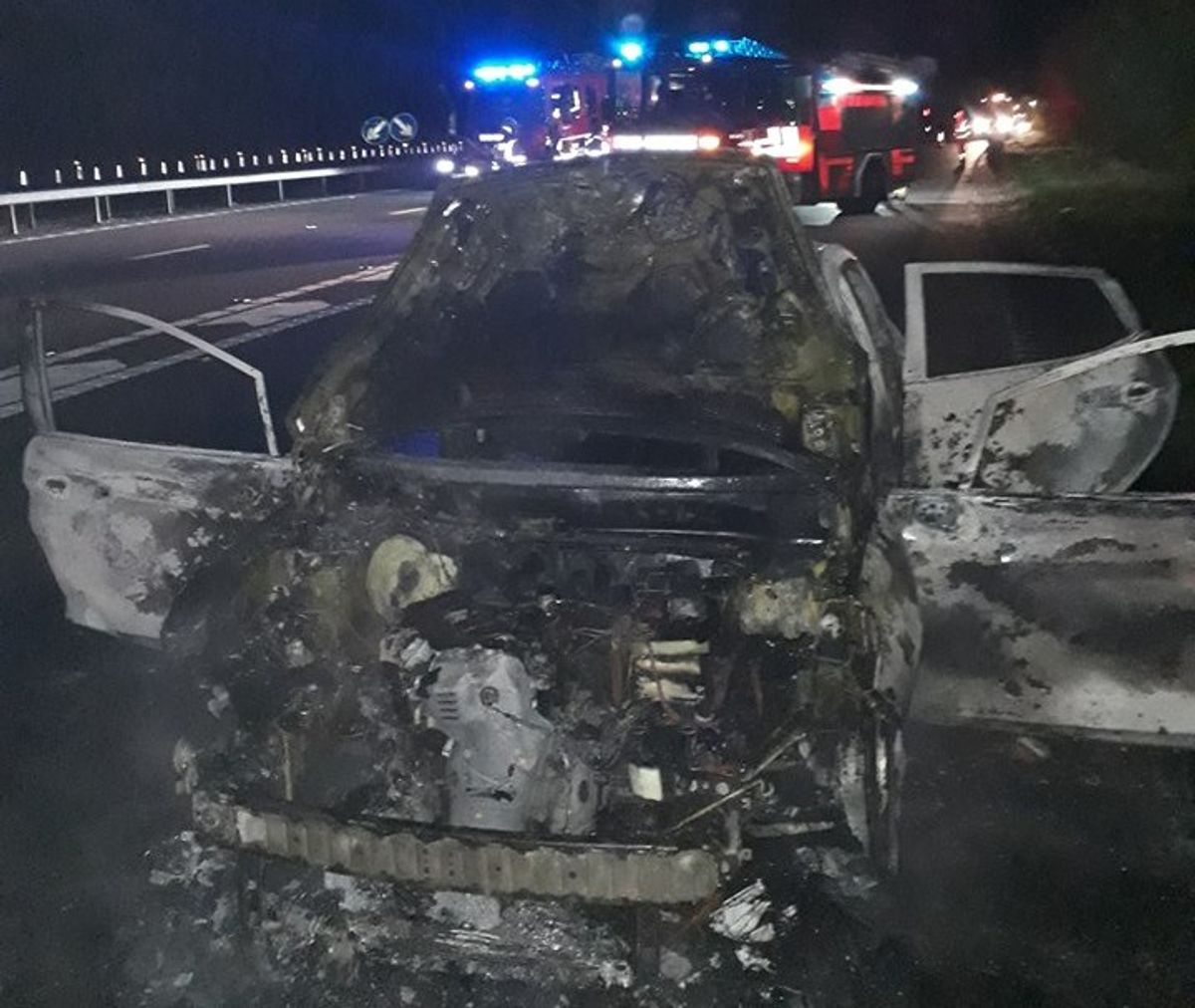 Car totally destroyed in M54 fire | Shropshire Star
