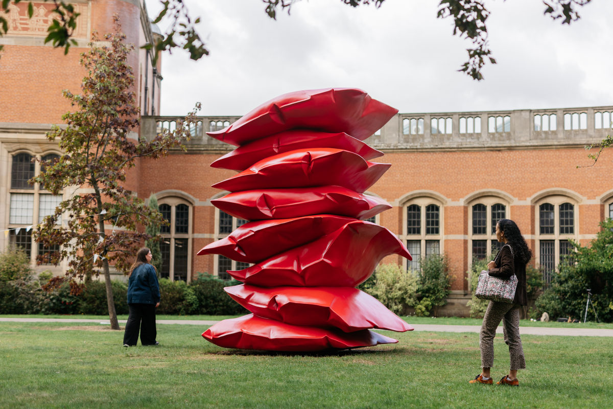 Red Stack, a bold new sculpture, lands on University of Birmingham ...
