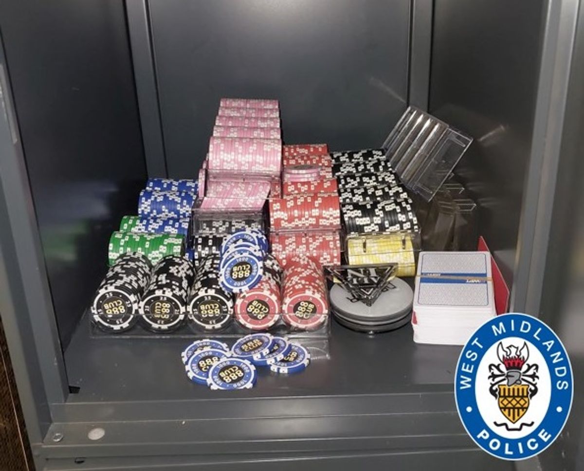 Weapons, drugs and cash seized from an illegal Birmingham gambling den ...