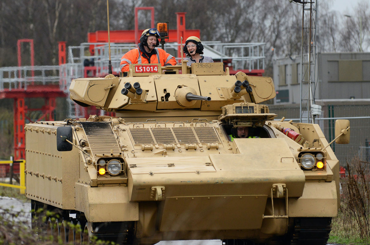 MP Lucy Allan gets armoured transport at Telford's BAE Systems ...