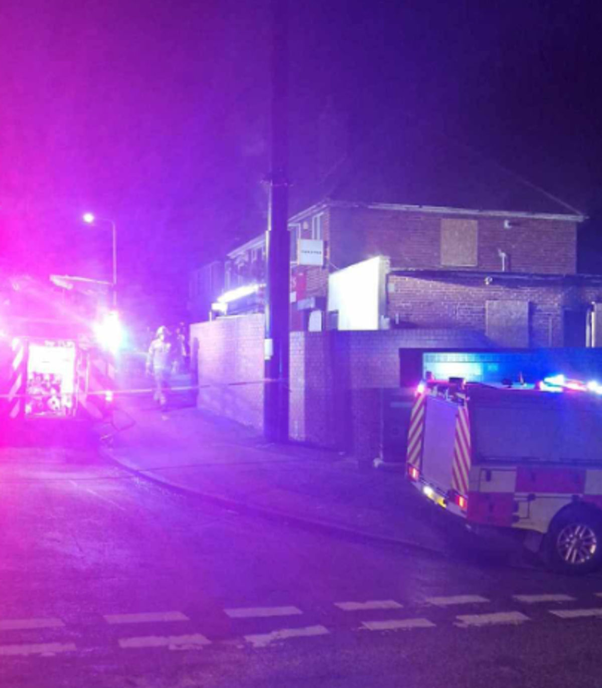 Arson investigation launched after fire engulfs former chicken shop in ...