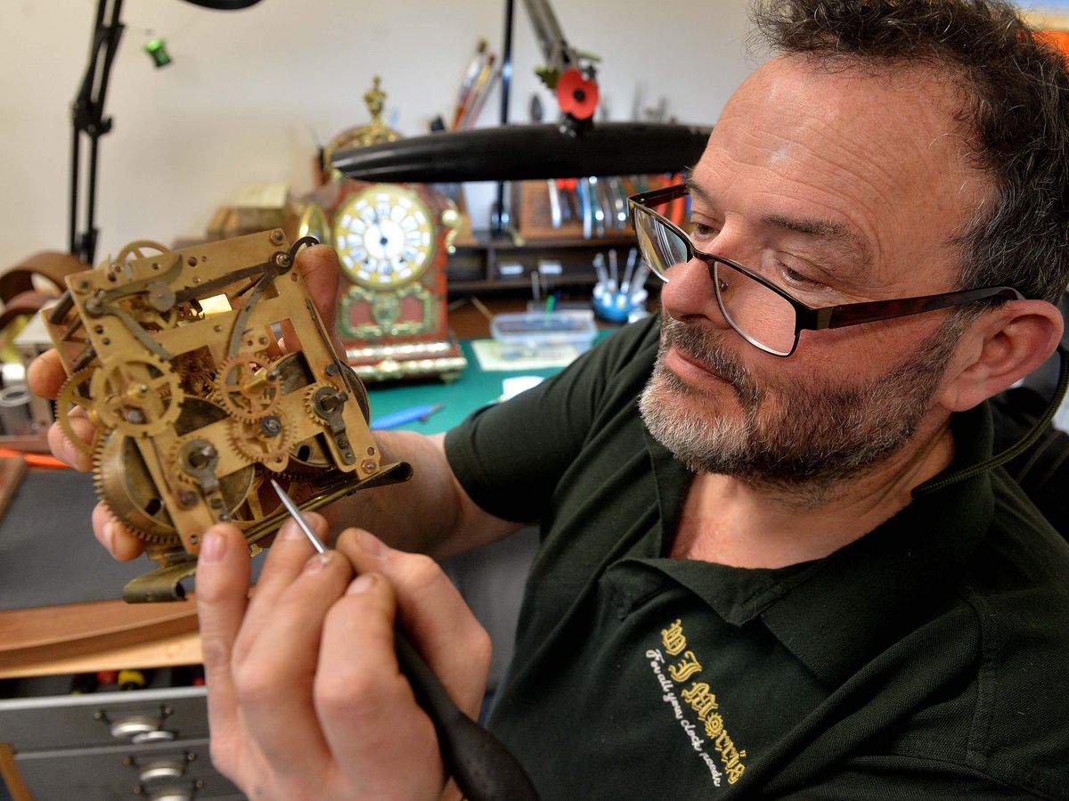 Shropshire business keeping clockmaking craft ticking-along as trade in ...