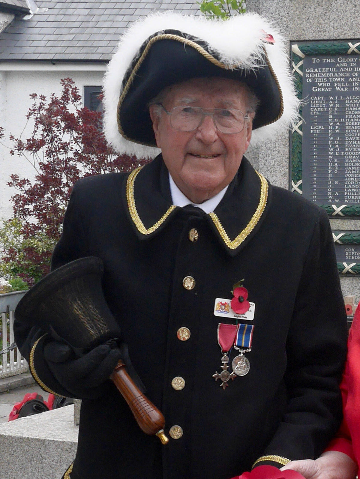 Knighton Town Council has paid a special tribute to one of its own ...